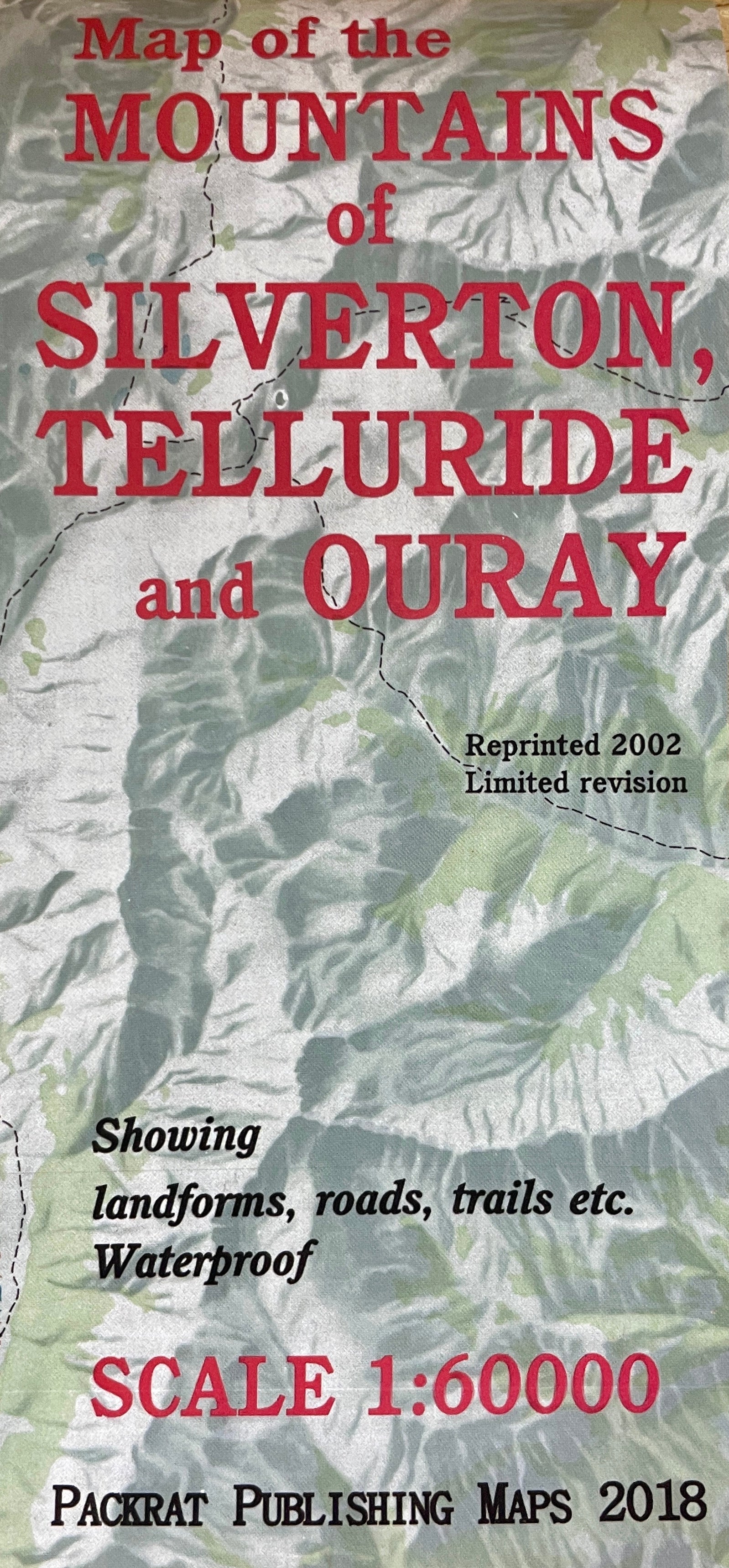 Map of the Mountains of Silverton, Telluride and Ouray | San Juan ...