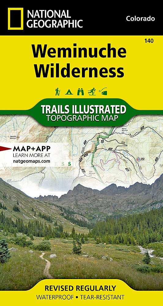 National Geographic Weminuche Wilderness Colorado #140 | San Juan ...