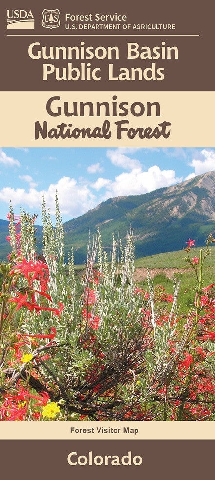Gunnison Basin National Forest Map Colorado 2022 | San Juan Mountains ...
